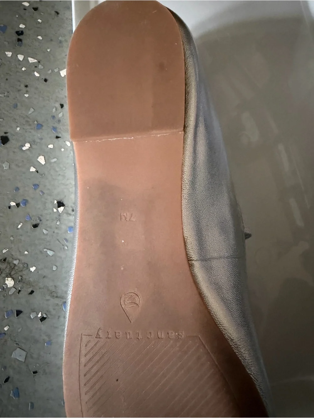 Sanctuary | Shoes | Sanctuary Metallic Silver Mary Jane Ballet Flats ...